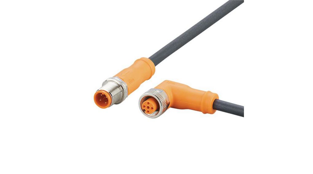 EVC724 | Ifm ifm electronic Male 4 way M12 to Female 5 way M12 ...