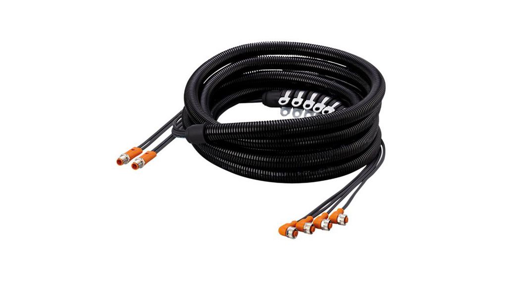 EVC506 | Ifm ifm electronic Straight Male 4 way M12 to Straight Female ...