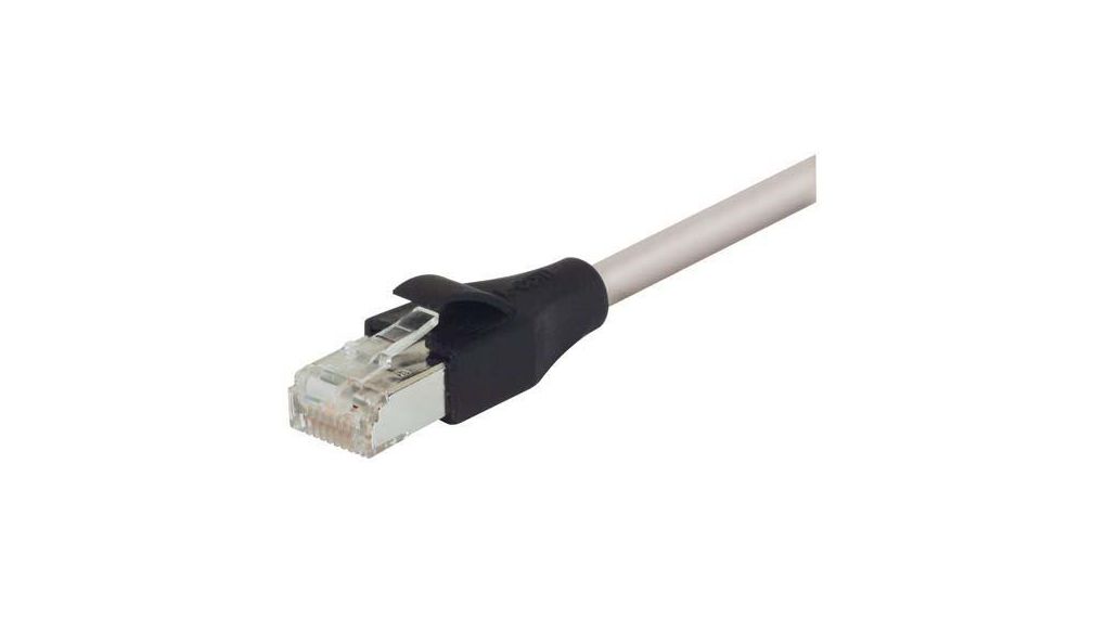 TRD855SCR-1 | L-Com TRD, 1 ft, Grey RJ45 to Male RJ45 Male, Shielded ...