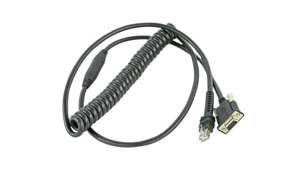 CBA-R02-C09PAR | Zebra RS232 Cable, Coiled, 2m, LI2208 | Distrelec Germany