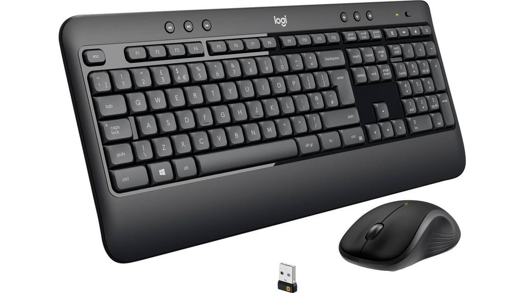 920-008683 | Logitech Keyboard and Mouse, 1000dpi, MK540, PAN Nordic ...