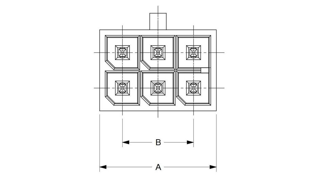 206832-0402 | Molex PCB Header, Male, 12.5A, 600V, Contacts - 4 ...