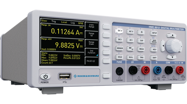 HMC8012 | Rohde & Schwarz Benchtop Multimeter, TRMS AC + DC, 250MOhm ...