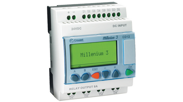 CD12 24 VDC | Crouzet Logic Controller 8DI (4D/A) 4DO 24VDC 4000 Octets ...