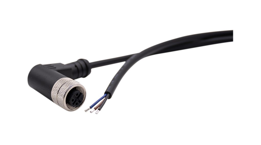 RND 205-01224 | RND Circular Connector, M12, Socket, Right Angle, Poles ...