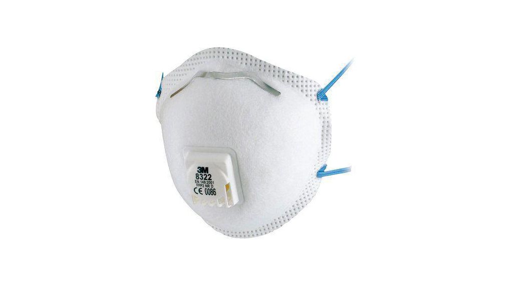 3M 8322 | 3M 8300 Series Disposable Face Mask, FFP2, Valved, Moulded ...