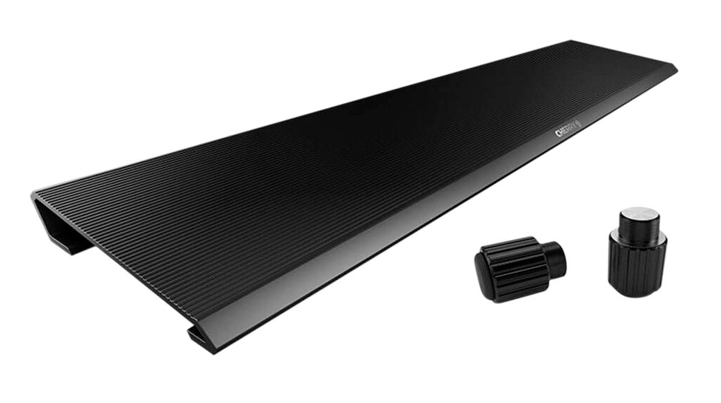 JA-0330-2 | Cherry Palm Rest, 430x100x21mm, Black | Distrelec Norway