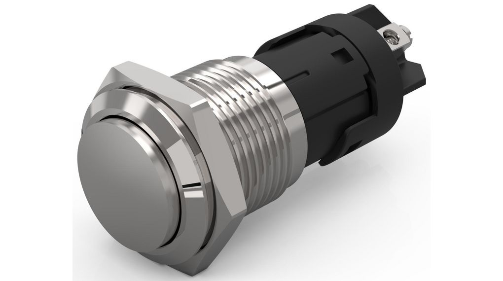 82-4152.1000 | EAO Pushbutton Switch, 1CO, Momentary Function, Silver ...