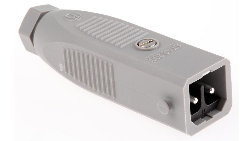 932038106 STAS 200 | Hirschmann 16A, ST IP54 Grey Cable 2 Straight ...