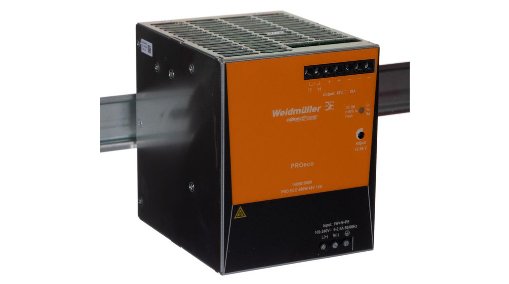 1469610000 | Weidmüller PRO ECO Switch-Mode Power Supply Unit DIN Rail ...