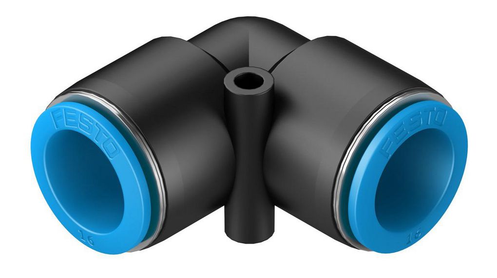 153075 | Festo L-Fitting, Compressed Air / Water, Polybutylene ...