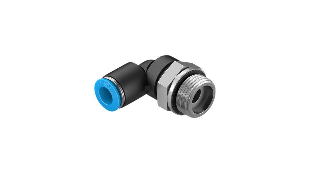 QSL-G3/8-8 | Festo Push-In L-Fitting, 51.9mm, Compressed Air, QS ...