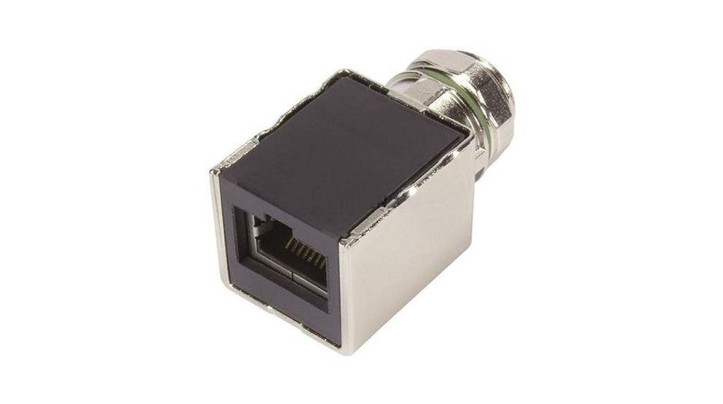 21033812800 | HARTING 8 Pole M12 Socket to 8 Pole Socket Adapter ...