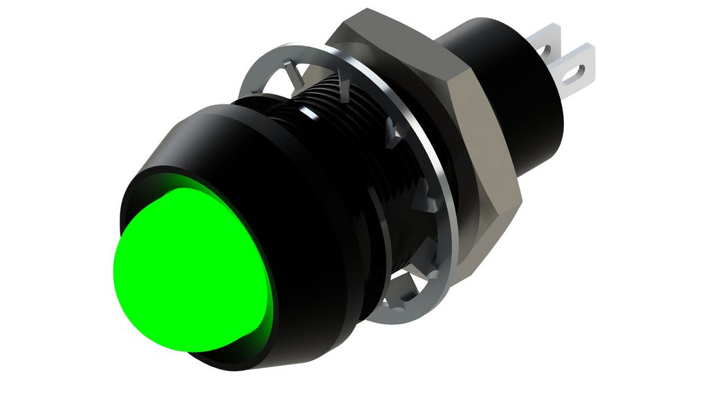 651-114-23 | MARL LED Indicator 28V DC Fixed Green Soldering Lugs ...