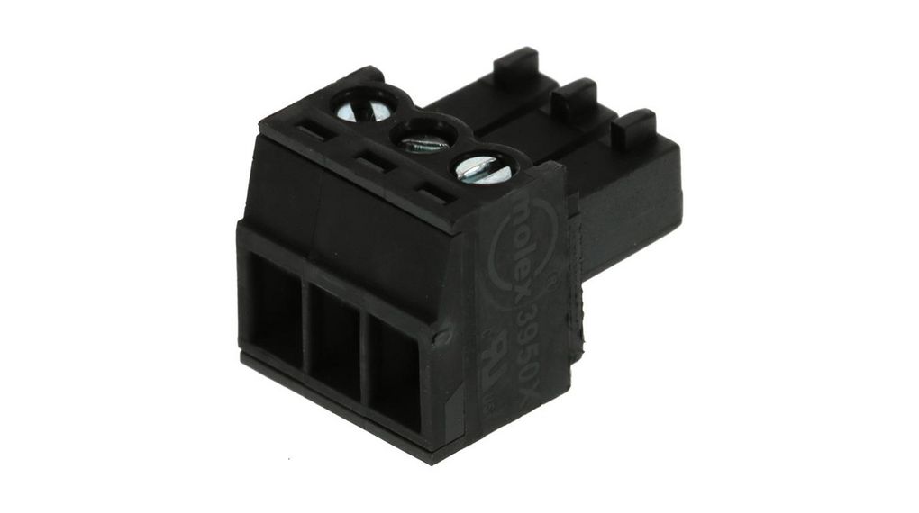 39500-0003 | Molex 3.50mm Pitch Eurostyle Horizontal Plug 3 Circuits ...