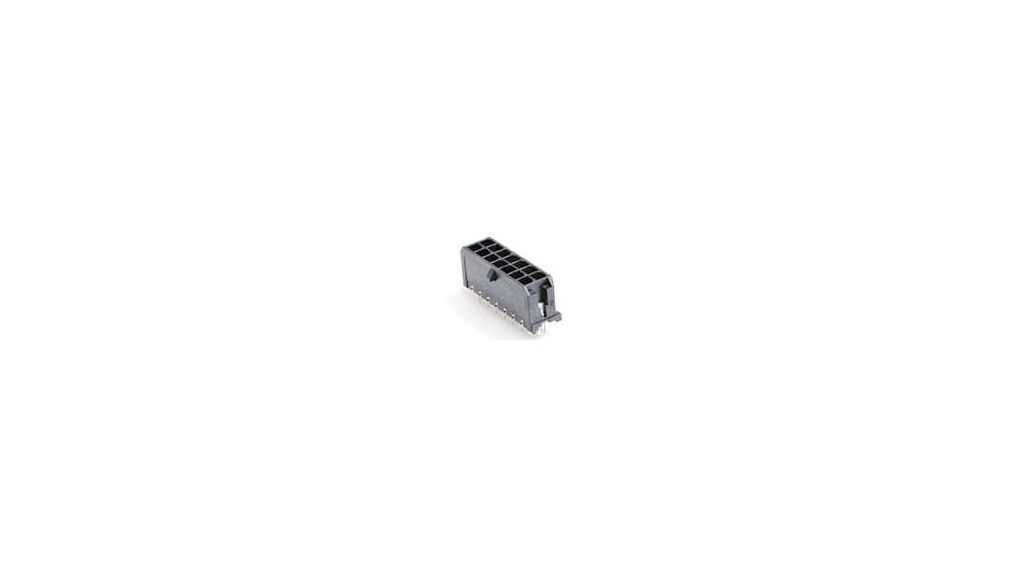 43045-1425 | Molex Micro-Fit 3.0 Vert HDR 3.00mm Dual Row 14 Circuits with PCB Press-fit Metal ...