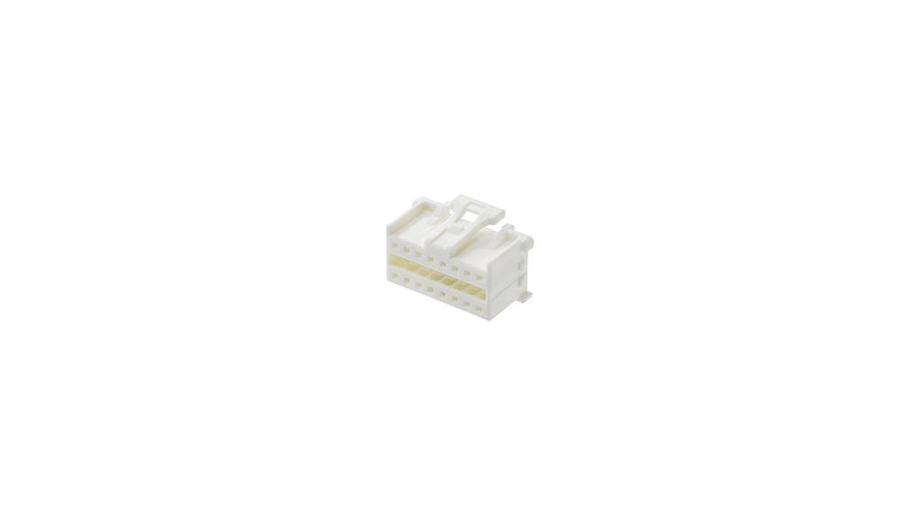 51353-1200 | Molex 2.00mm Pitch MicroClasp WTB Receptacle Housing Positive Lock Dual Row 12 ...