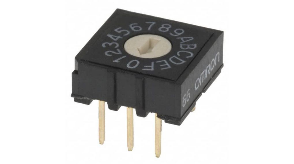 A6R 2007H | Omron Electronic Components Rotary Coded Switch, 16 ...