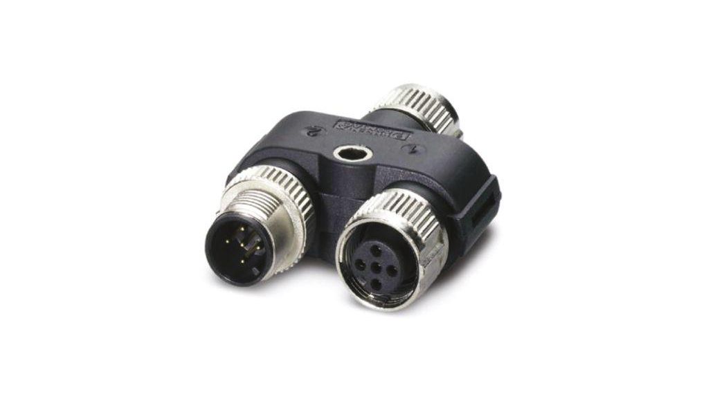 1419933 | Phoenix Contact 5 Pole M12 Socket to 5 Pole M12 Female, Male ...
