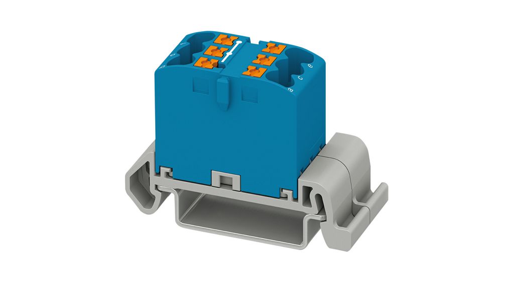 3273134 | Phoenix Contact Terminal Block, Push-In, 6 Poles, 690V, 24A ...