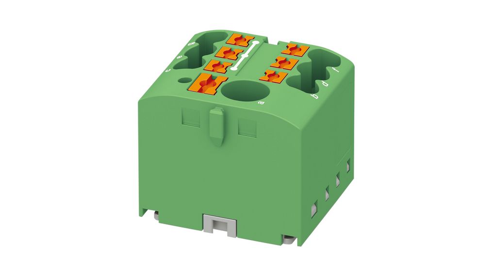 3273338 | Phoenix Contact Terminal Block, Push-In, 7 Poles, 450V, 41A ...