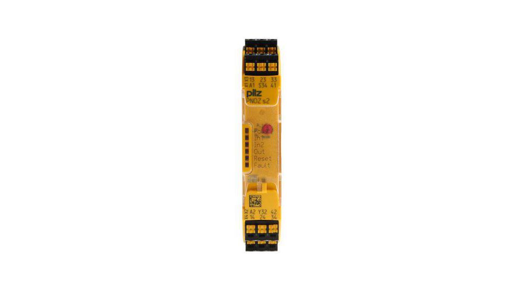 751102 | Pilz Dual-Channel Expansion Module Safety Relay, 24V dc, 3 ...