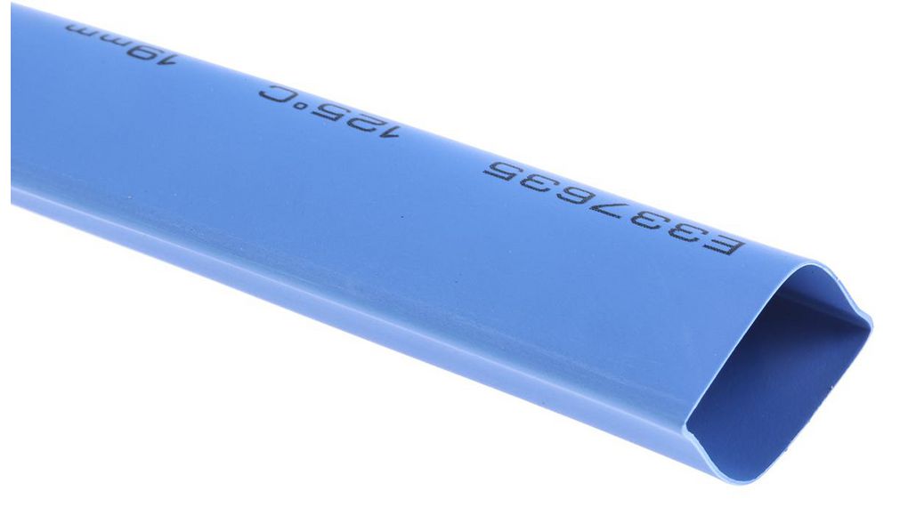 7004743 | RS PRO Heat-Shrink Tubing Polyolefin, 3.2 ... 6.4mm, Blue, 8m ...
