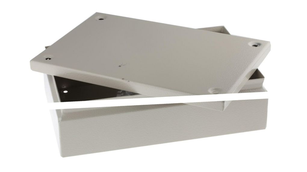 122131 | RS PRO Junction Box, 200x300x80mm, Cable Entries 0, Steel ...