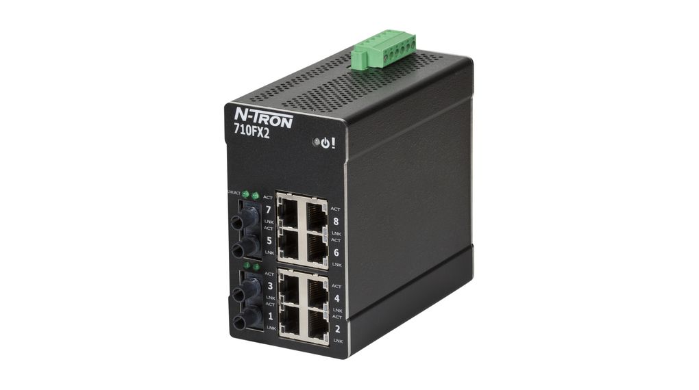 710FX2-ST | Red Lion Industrial Ethernet Switch, RJ45 Ports 8, Fibre ...