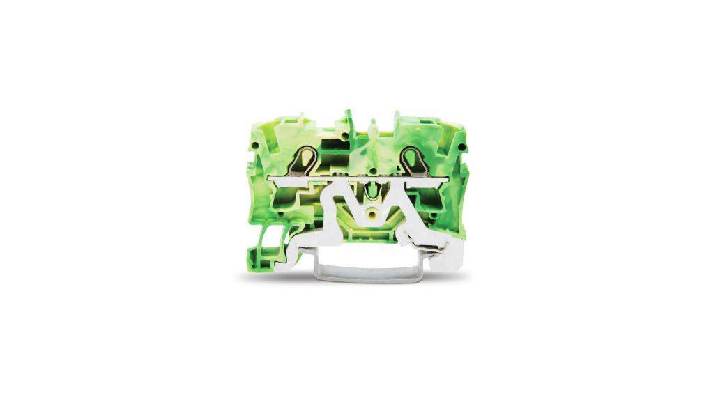 2004-1207 | Wago TOPJOB S Series Green/Yellow Earth Terminal Block ...