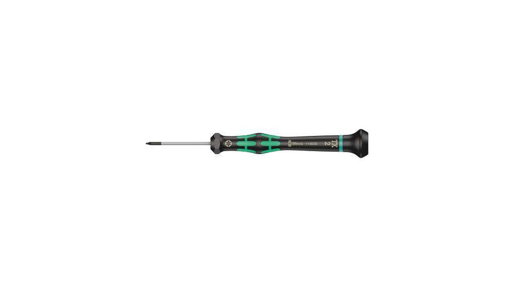 5118036001 | Wera Torx Precision Screwdriver, T2 Tip, 40 mm Blade ...