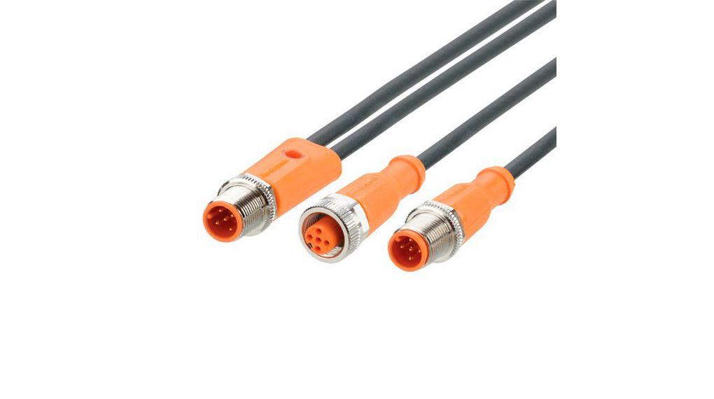 EVC801 | Ifm ifm electronic Male 5 way M12 to Female 5 way M12 ...