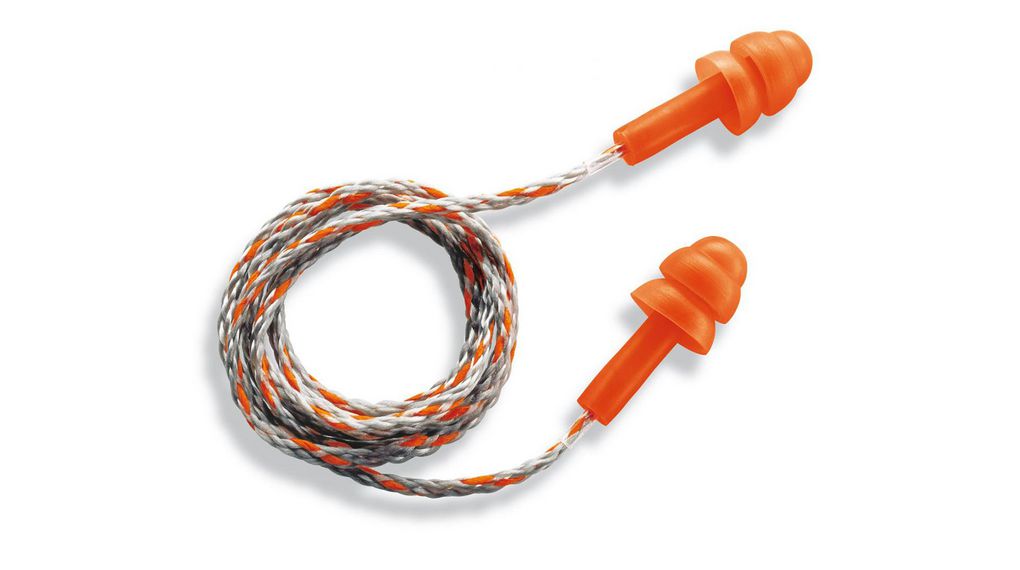 2111237 | uvex Whisper Series Orange Reusable Ear Plugs, 23 dB Rated ...