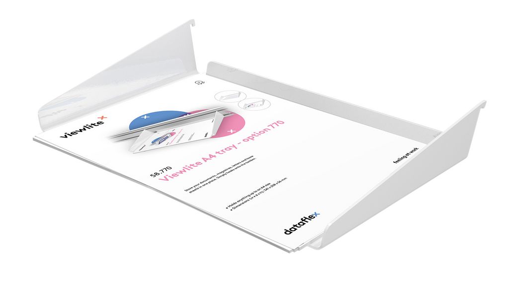 58.770 | Dataflex Viewlite Document Tray, White, Suitable for Documents ...
