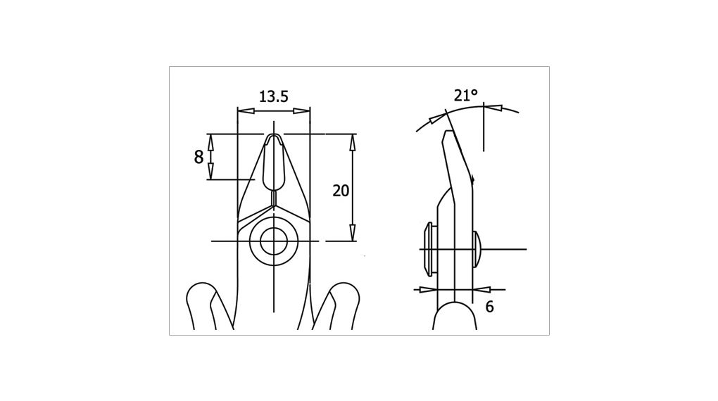 RND 550-00054 | RND Lab Avbitartänger, 138mm, Utan avfasning, 1.63mm | Elfa Distrelec Sverige