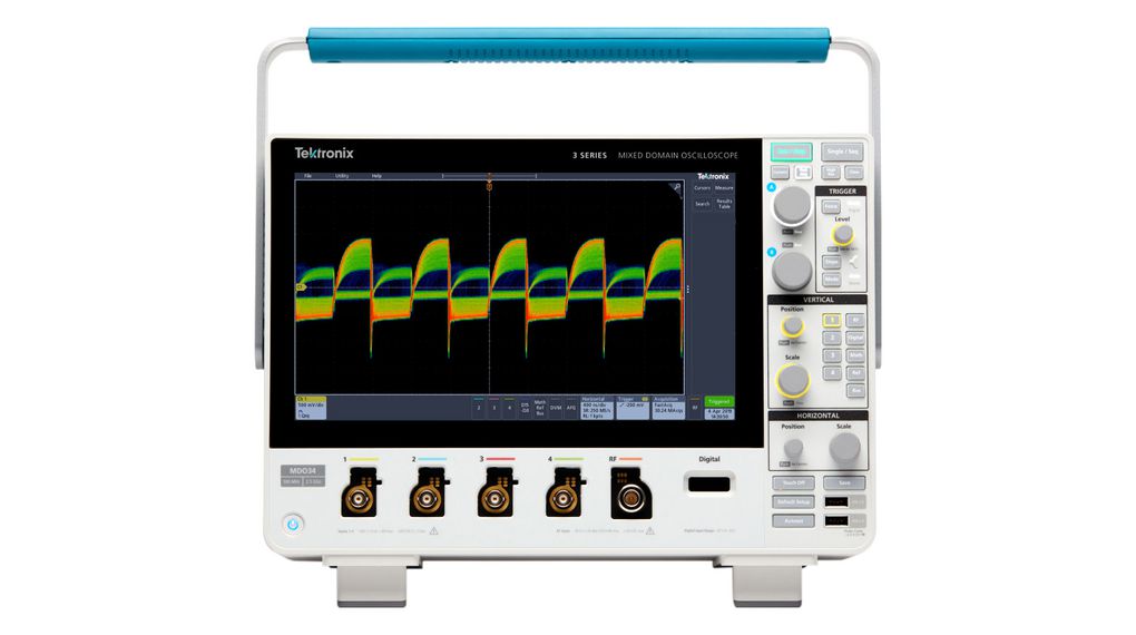 MDO34 3-BW-500 | Tektronix Mixed Domain Oscilloscope, 4x 500MHz, 2.5GSPS | Distrelec Germany