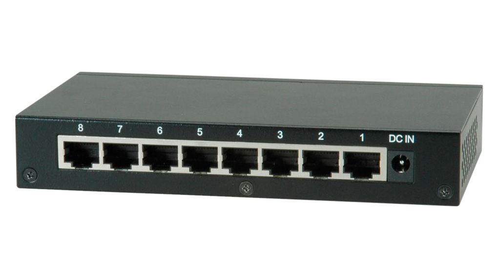 21.14.3521 | Roline Ethernet Switch, RJ45 Ports 8, 1Gbps, Unmanaged ...