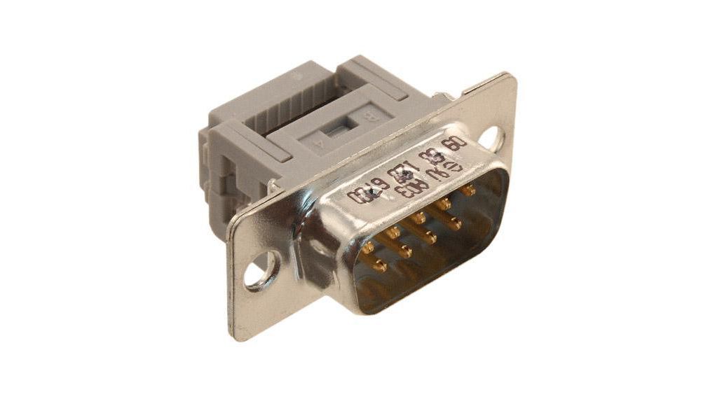 09 66 128 6700 | HARTING D-Sub-Steckverbinder, Stecker, DE-9, IDC ...