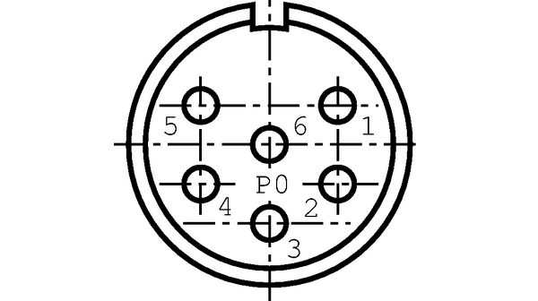 99 4645 00 06 | Binder M23 Straight Plug Cable connector, 6-pin, 6 ...