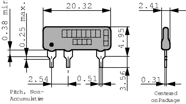 4608X-101-471LF | Bourns Fixed Resistor Network 470Ohm 2 % | Distrelec ...