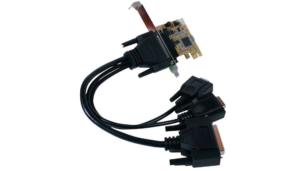EX-44343XXX | Exsys PCI-E x1 Card2x RS232 1x ECP DB25F (cable ...