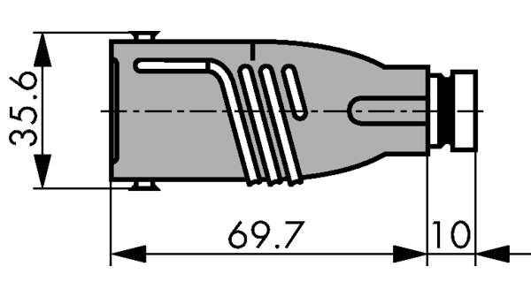 STAS 4 N GRAU | Hirschmann Cable connector, 4p+E | Distrelec Germany