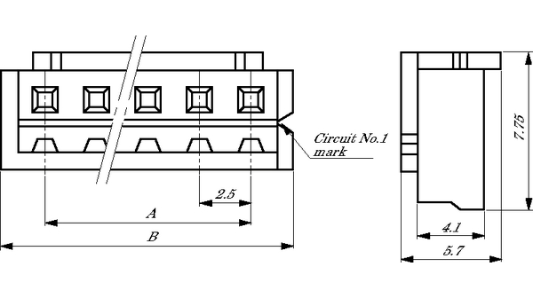 XHP-2 | JST Crimp housing Receptacle / Socket 2 Positions 2.5mm ...