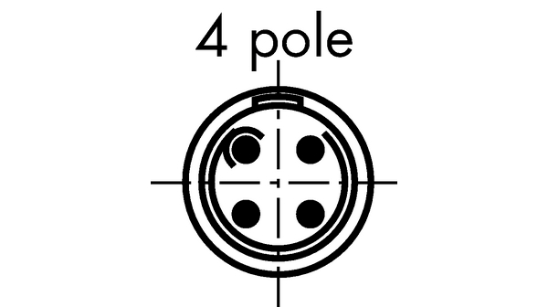FGG.00.304.CLADS2Z | Lemo Cable connector, B-series 4-pin, Plug, 4 ...