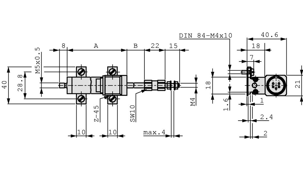 TS-0025 | Novotechnik Linear Potentiometer Position Sensor 25mm 1kOhm ...