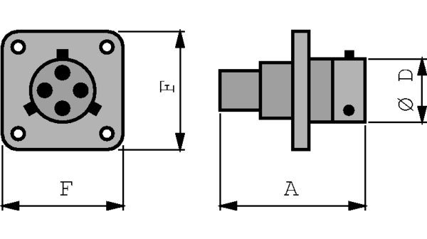 UTG020-28P | Souriau by Eaton Male receptacle, Trim Trio 28-pin, Plug ...