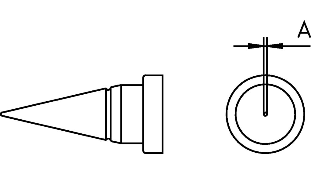 LT CS | Weller Soldering Tip Round 13.5mm 3.2mm | Distrelec Sweden