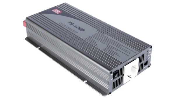 TS-1000-212B | MEAN WELL DC/AC-växelriktare 10.5 ... 15V 1kW DE typ F (CEE 7/3)-uttag | Elfa ...