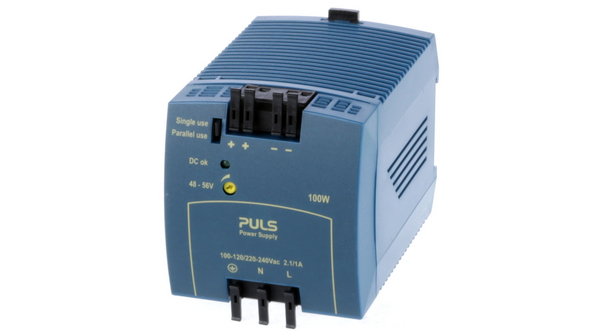 ML100.105 | Puls DIN Rail Power Supply, 91%, 48V, 2.1A, 100W ...