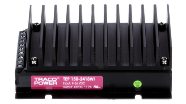 TEP 150-2418WI | Traco Power DC/DC-omvandlare, 9 ... 36V, 48V, 3.2A, 150W | Elfa Distrelec Sverige